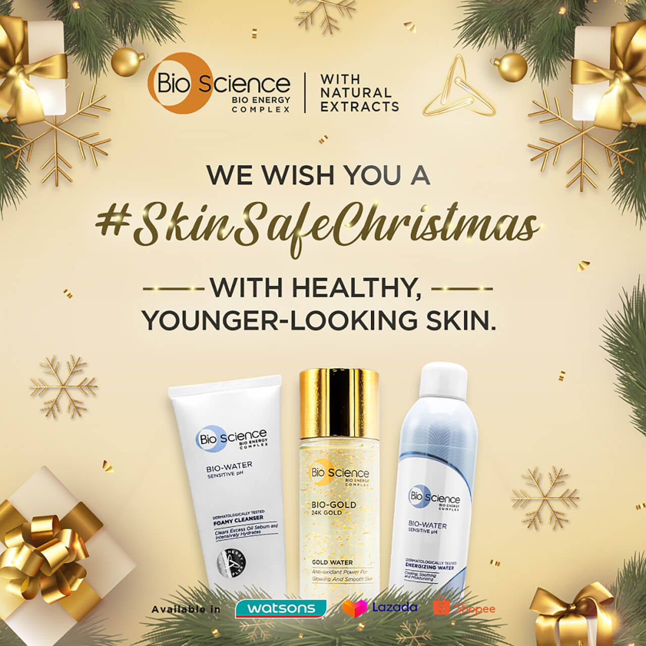 Experience a #SkinSafeChristmas with this Three-Step Golden Holiday ...